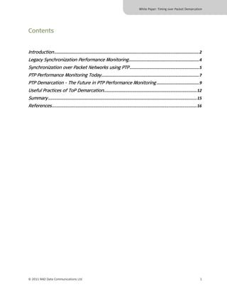 Timing over packet demarcation | PDF