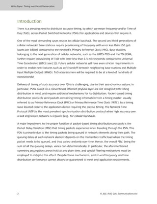 Timing over packet demarcation | PDF