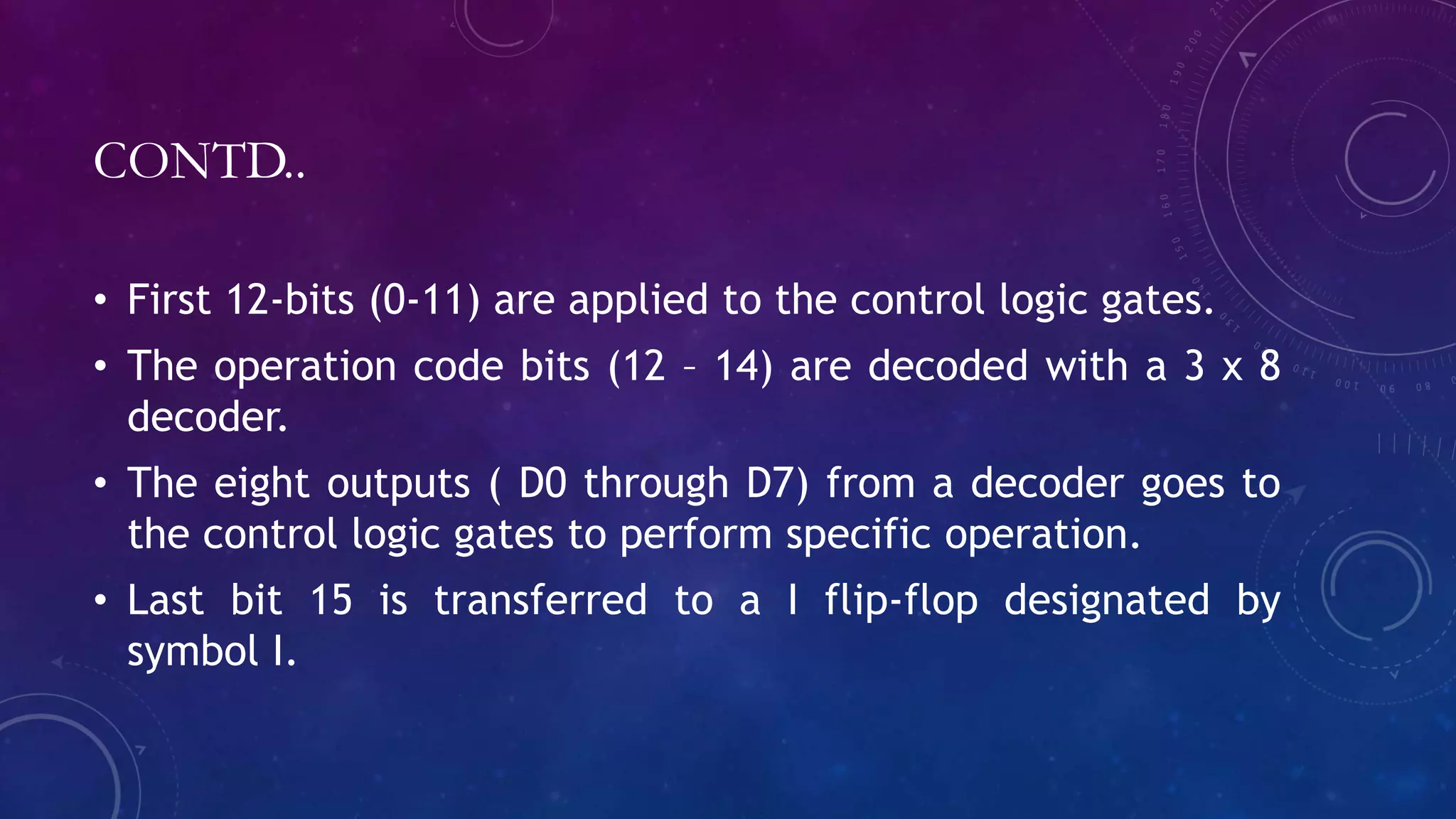 Timing and control unit | PPTX