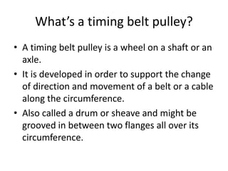 Timing Belt Pulley | PPT
