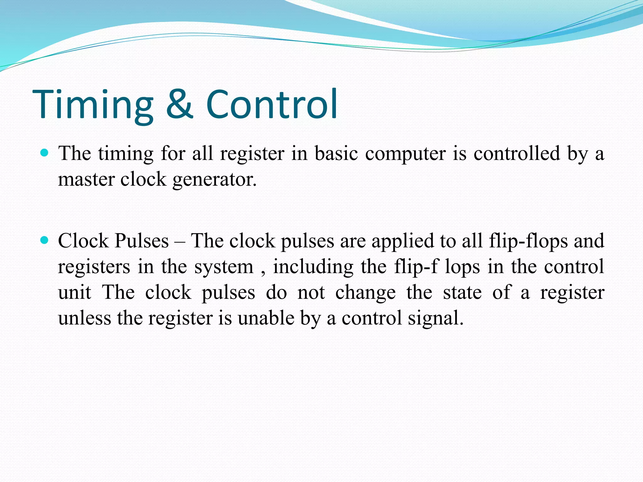 Timing And Control Pptx Programming Languages Computing