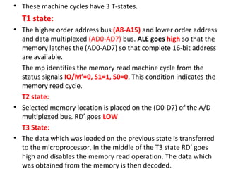 Timing diagram 8085 microprocessor | PPT
