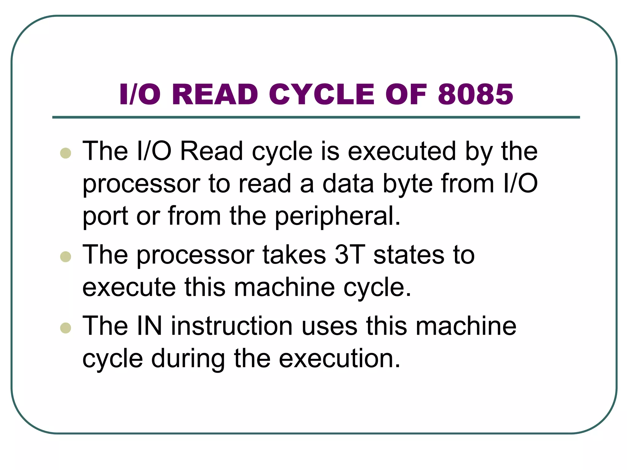 Timing Diagram Of 8085 Ppt