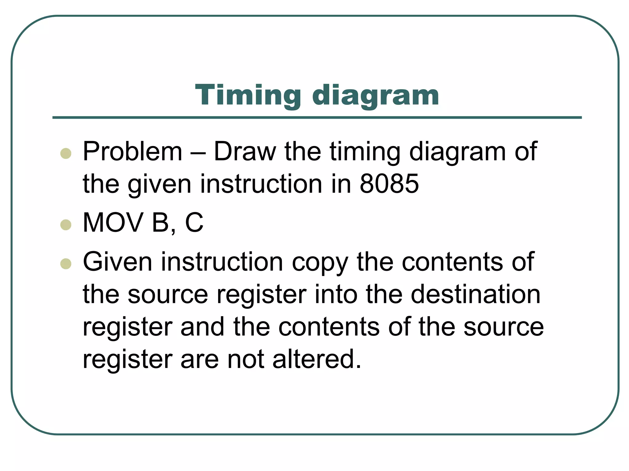 Timingdiagramof8085pptx Programming Languages Computing