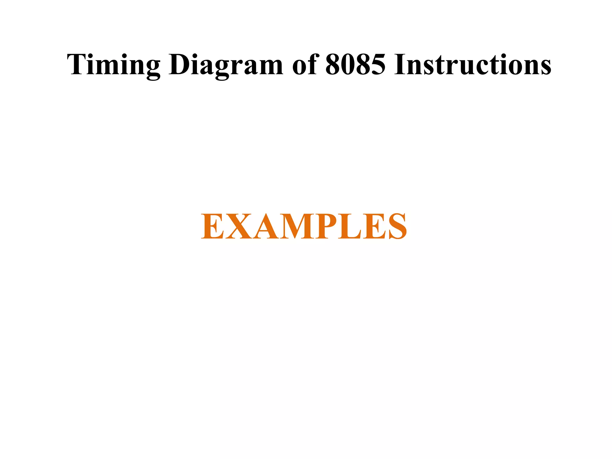 Timing Diagram of 8085 Instructions.pdf | Computing | Technology ...
