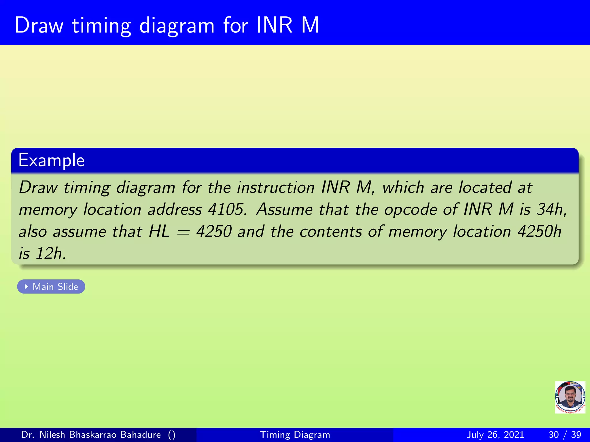 Timing diagram of microprocessor 8085 | PDF