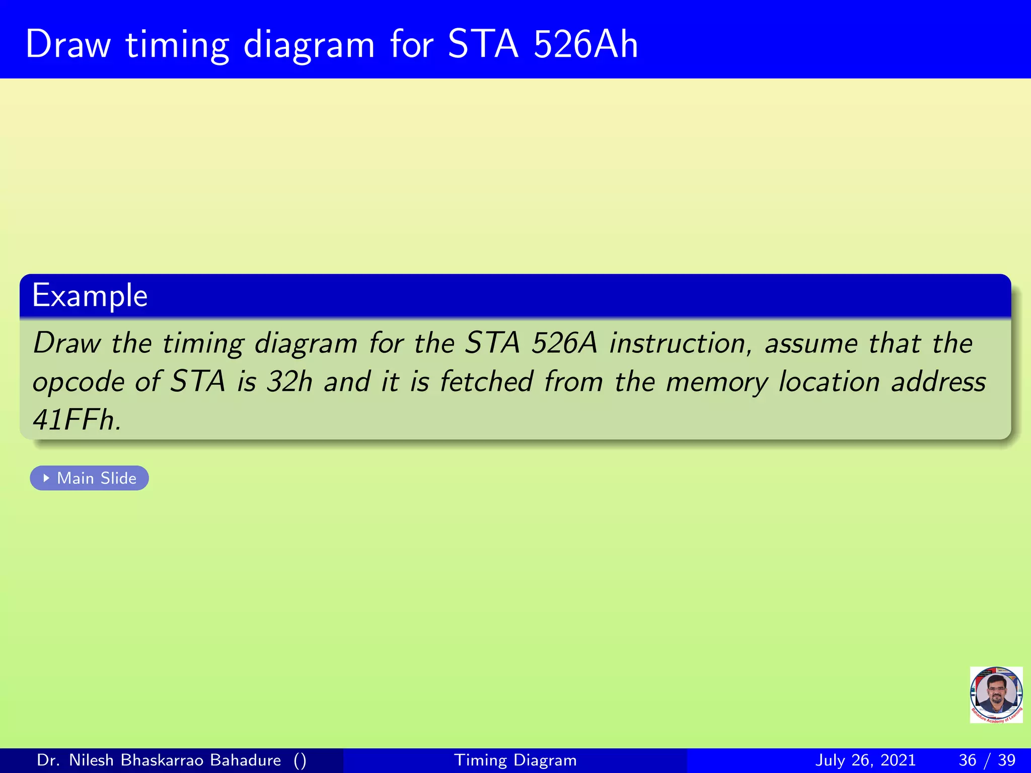 Timing diagram of microprocessor 8085 | PDF