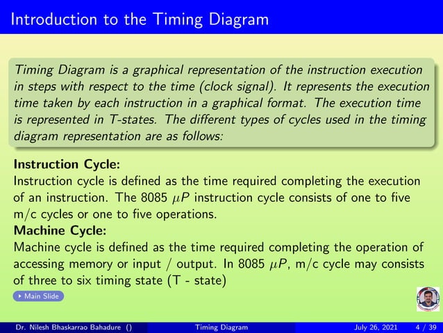 Timing diagram of microprocessor 8085 | PDF | Technology & Computing