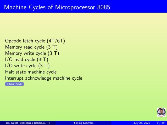 Timing diagram of microprocessor 8085 | PDF | Technology & Computing