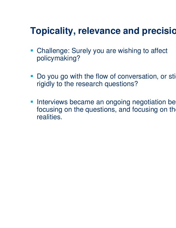 Timing is everything balancing topicality, relevance and precision
