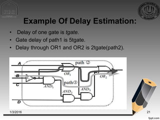 Timing issues in digital circuits | PPTX
