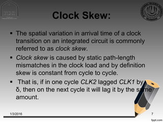 Timing issues in digital circuits | PPTX