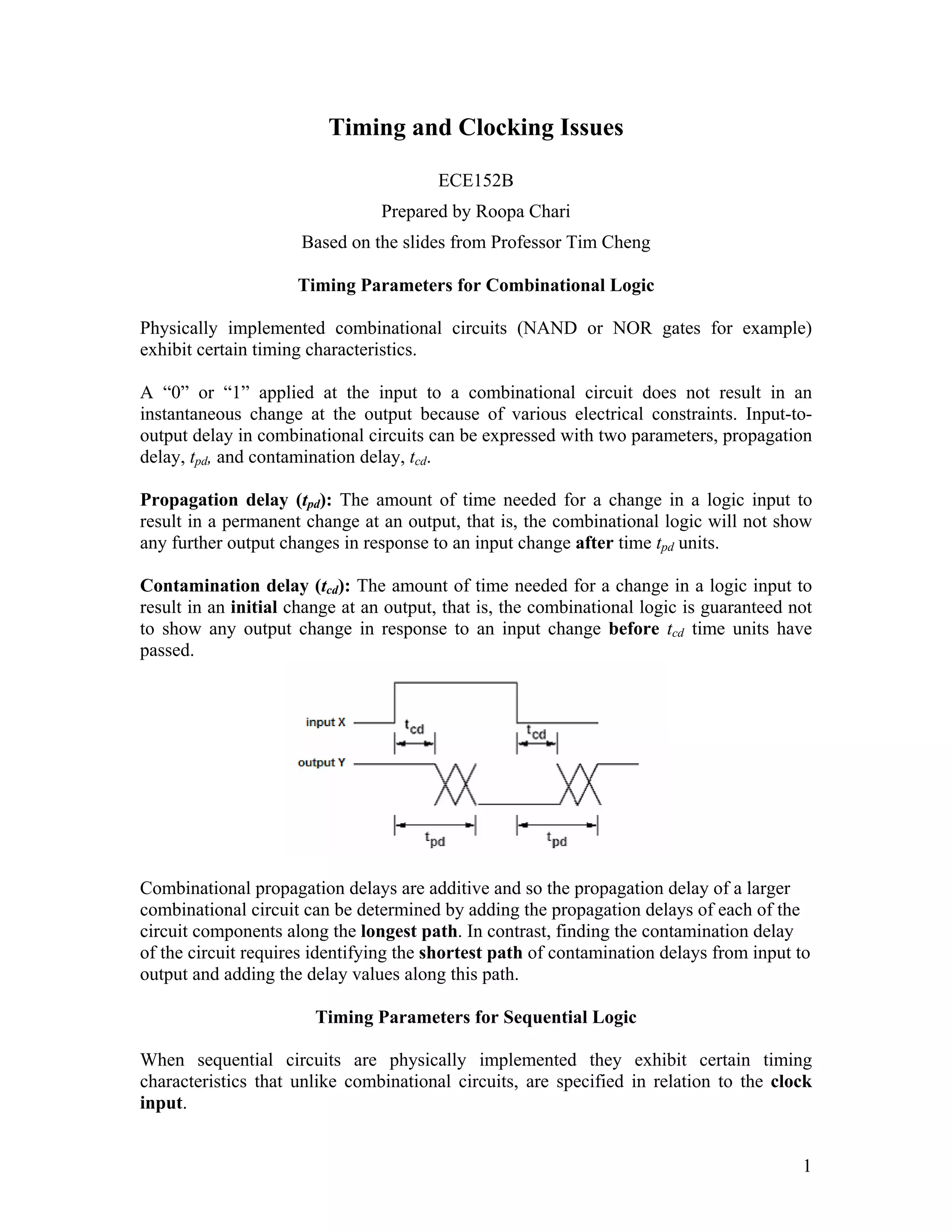 Timing notes 2006 | PDF