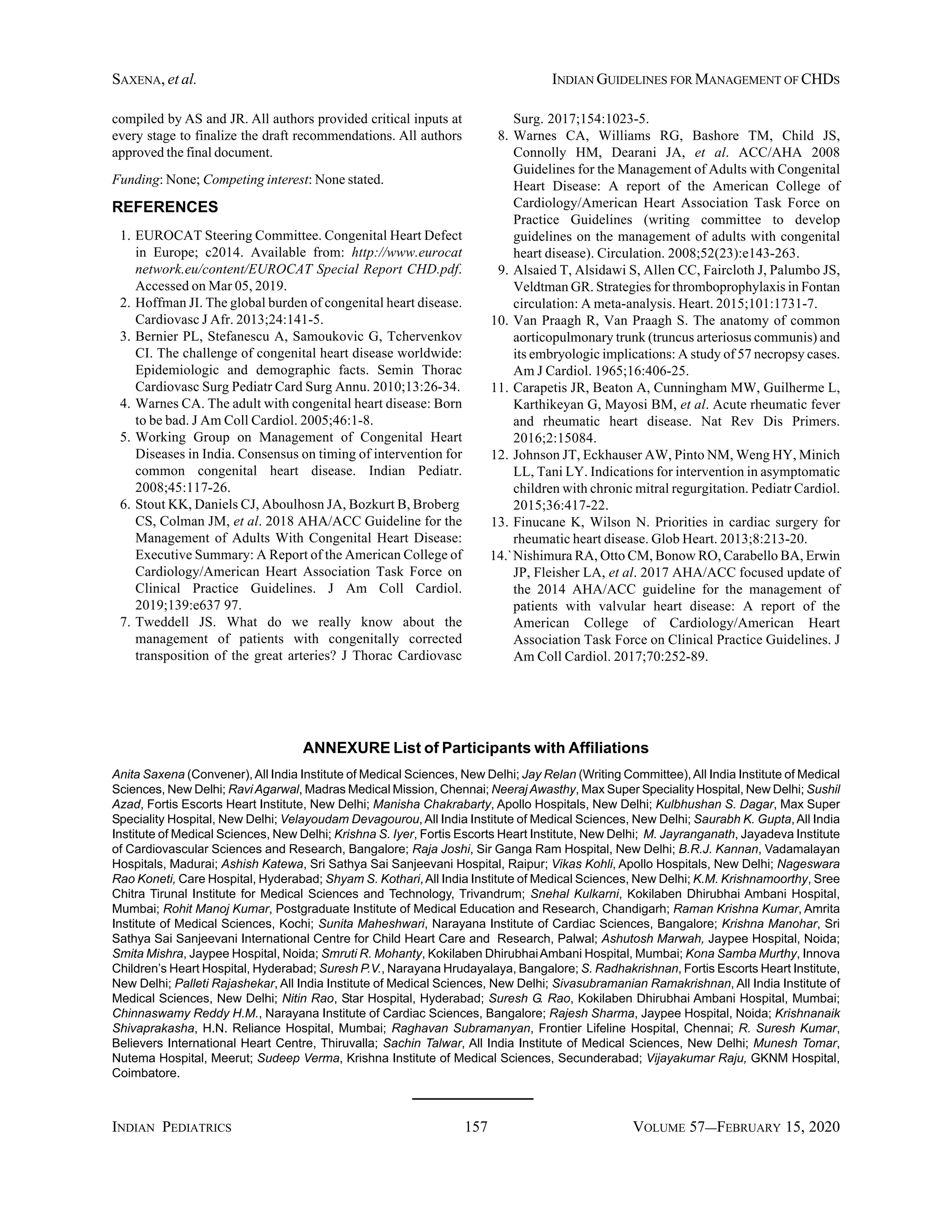 Timing of SURGERY IN CHD | PDF