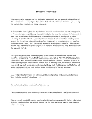 Timing of the two witnesses | DOCX