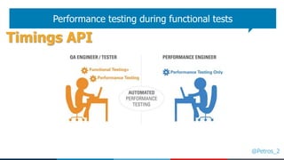 Timings API: Performance Assertion during the functional testing | PPT