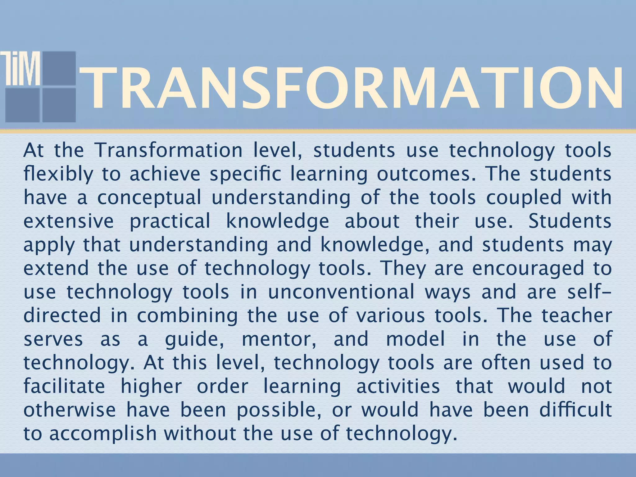 Technology Integration Matrix Introduction | KEY