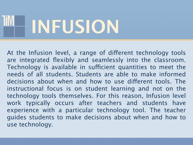 Technology Integration Matrix Introduction Key