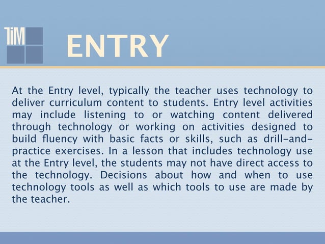 Technology Integration Matrix Introduction | KEY