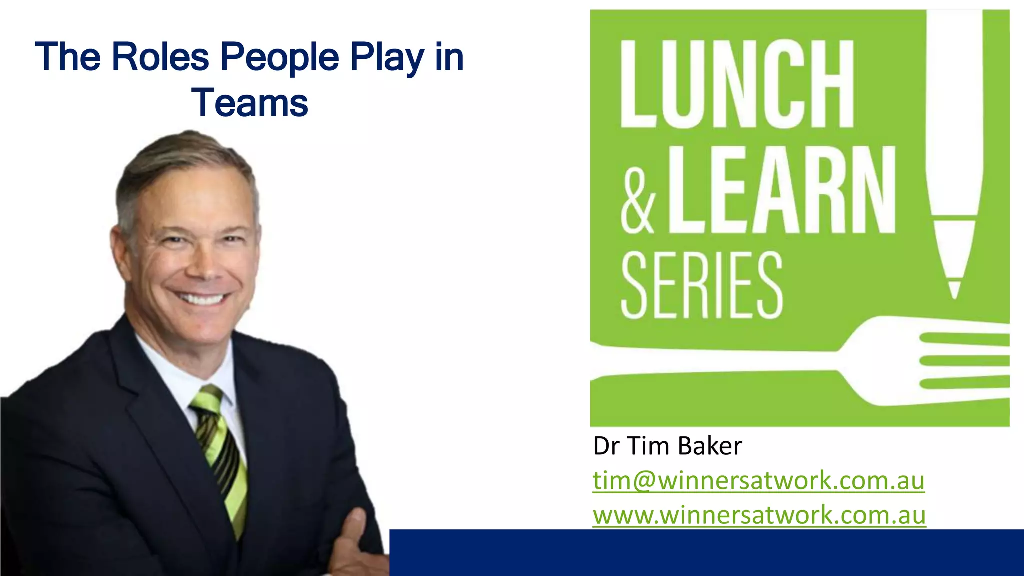 The Roles People Play in Teams | PPTX