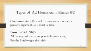 Deceiving Ourselves with Logical Fallacies | PPT