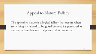 Deceiving Ourselves with Logical Fallacies | PPT