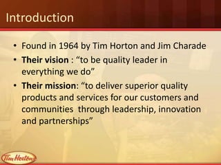 Timmies presentation | PPT