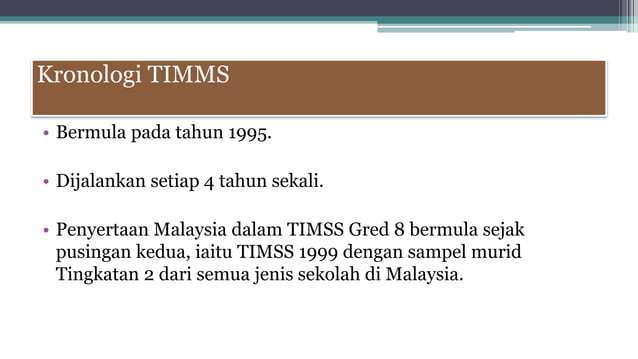TIMMS DAN PISA | PPTX
