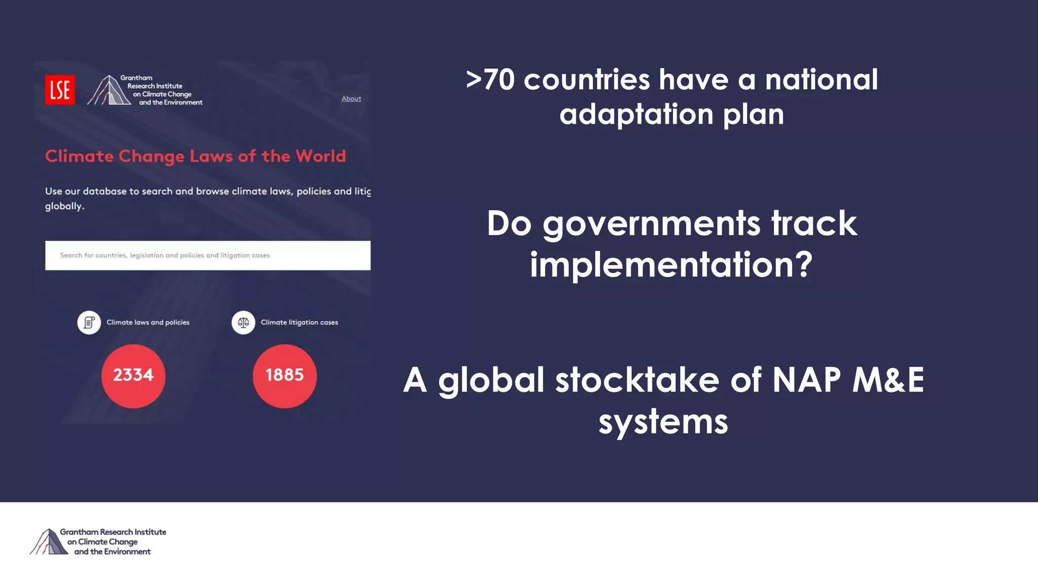 Presentation Measuring Progress In Implementing National Adaptation Policies Timo Leiter Ppt