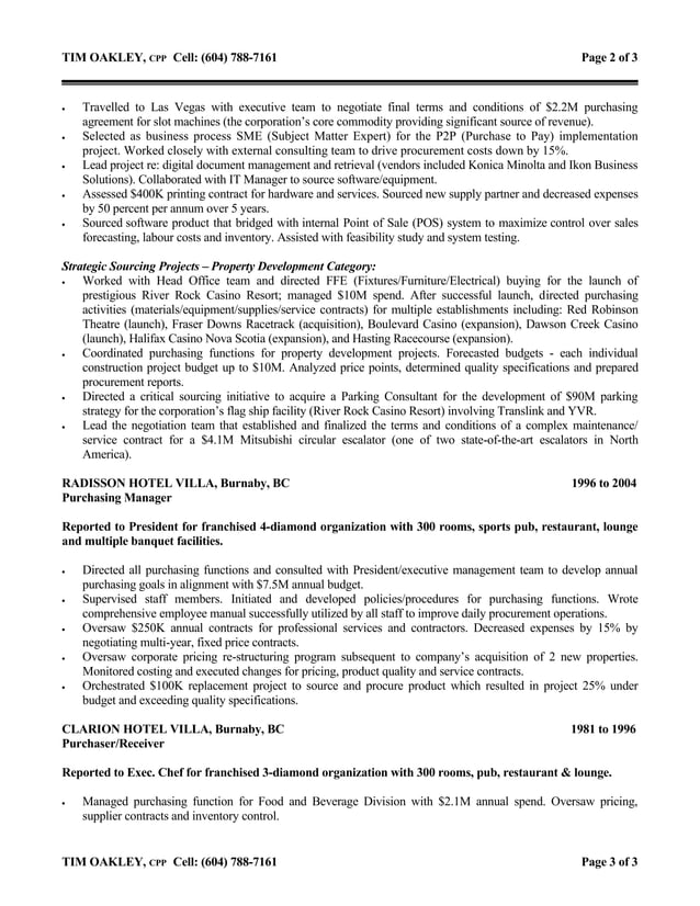 Tim Oakley Resume1 | PDF