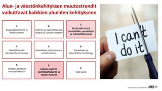 Alue- ja kaupunkikehitys digitalisation näkökulmasta - Timo Aro | PPT