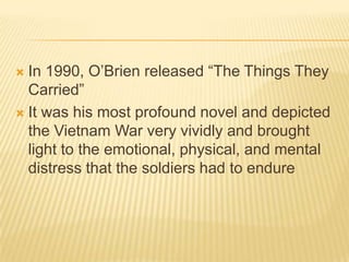 Tim o’brien powerpoint | PPT