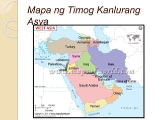 Timog Kanlurang Asya Group 4!Araling Panlipunan | PPTX