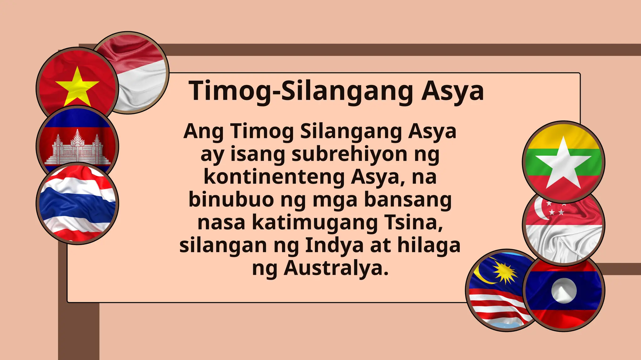 TIMOG SILANGANG ASYA SINGAPORE filipino subject | PPTX