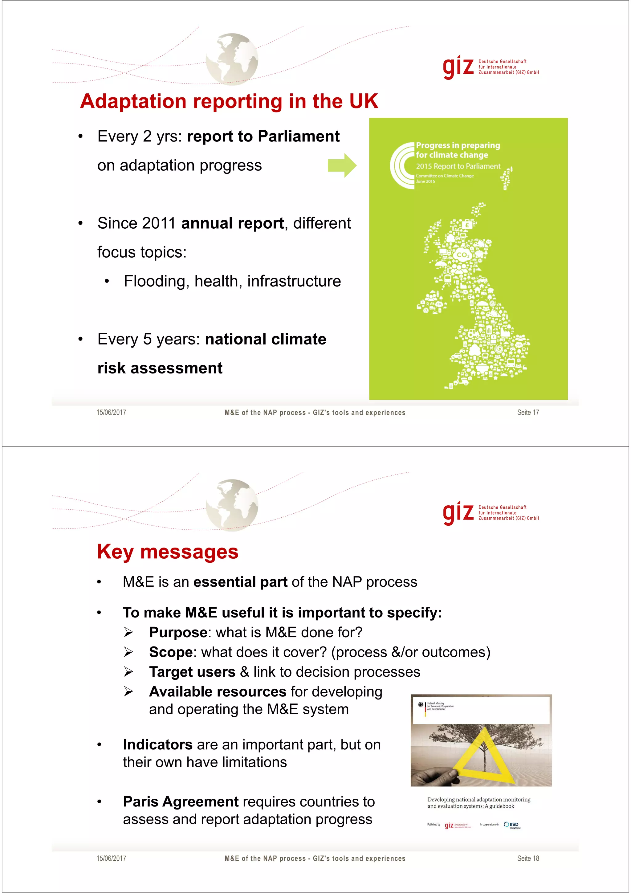 Developing National Adaptation Monitoring And Evaluation Systems Pdf