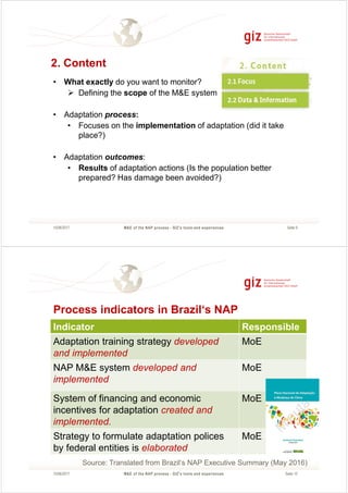 Developing National Adaptation Monitoring and Evaluation Systems | PDF