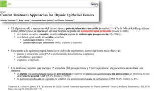 THYMOMA. TUMOR MEDIASTINAL DESCRIPCION.. | PPTX