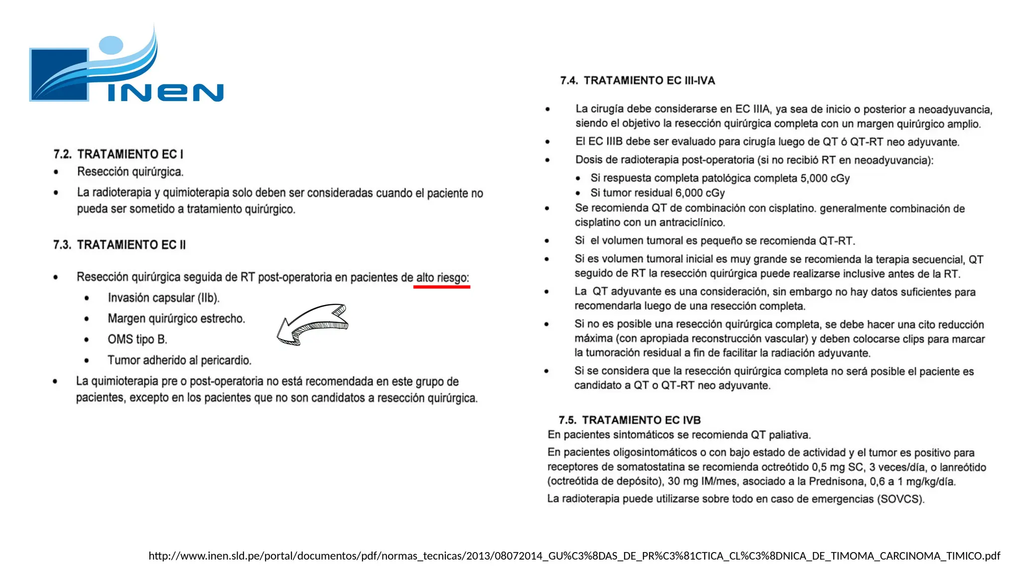 generalidades y tratamiento de cancer de timo | PPTX