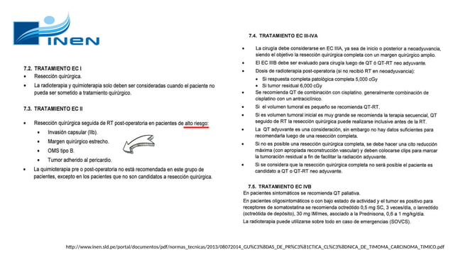 generalidades y tratamiento de cancer de timo | PPTX | Cancer ...