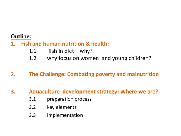 Aquaculture for food and nutrition security in Timor-Leste: Challenges and opportunities | PPT