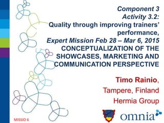 Strengthening the Institutional Capacity of the PVTD within the ...