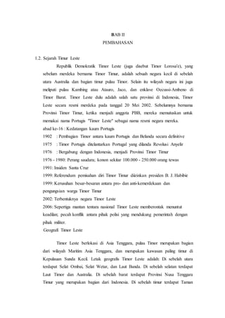 Timor leste | DOCX