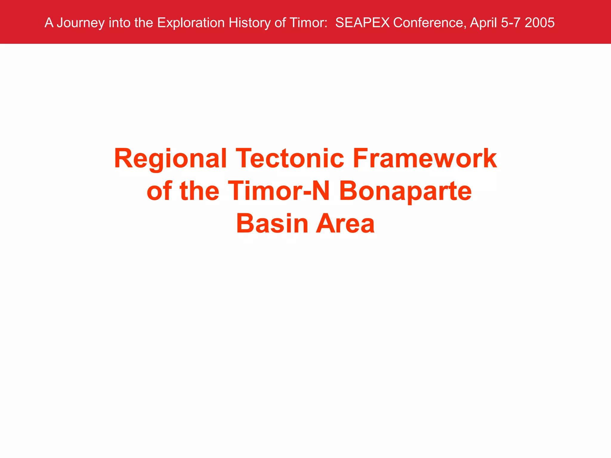 Timor-Leste (East Timor) exploration history - Seapex 2005 - by Chris ...