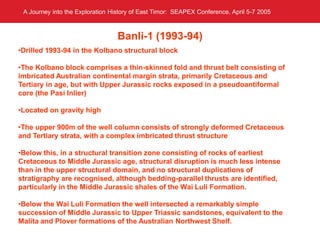 Timor-Leste (East Timor) exploration history - Seapex 2005 - by Chris ...