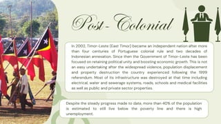 TIMOR LESTE Politics and governance ppt- | PDF