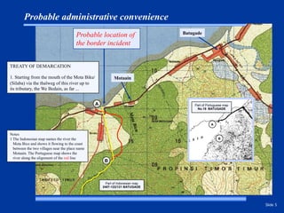 Timor Border Issues 1999 | PPT