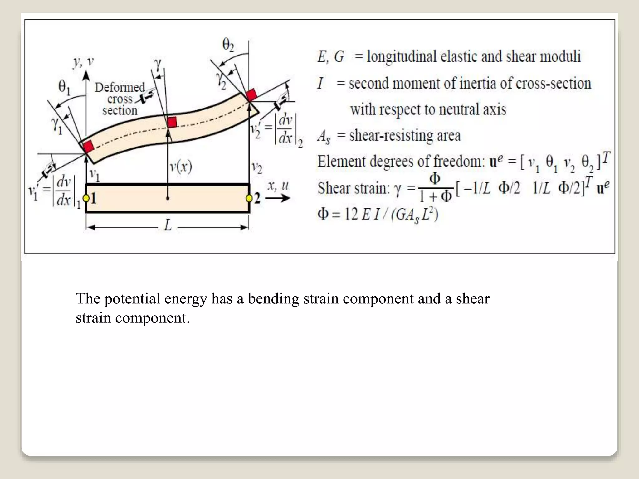 Timoshenko beam-element | PPTX