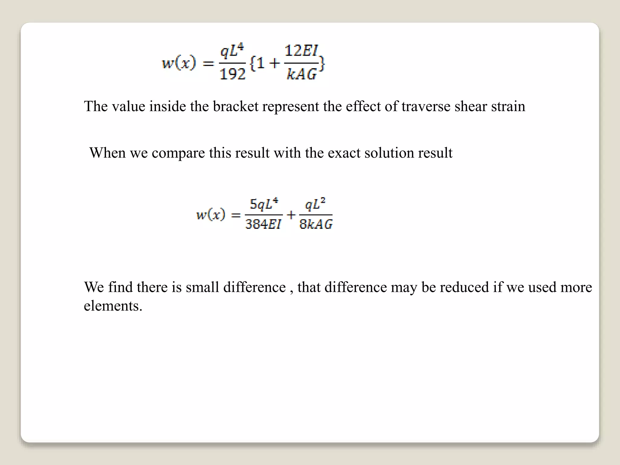 Timoshenko beam-element | PPTX