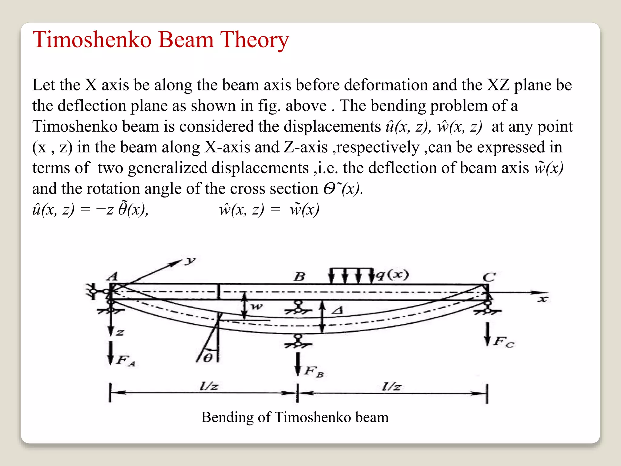 Timoshenko beam-element | PPTX