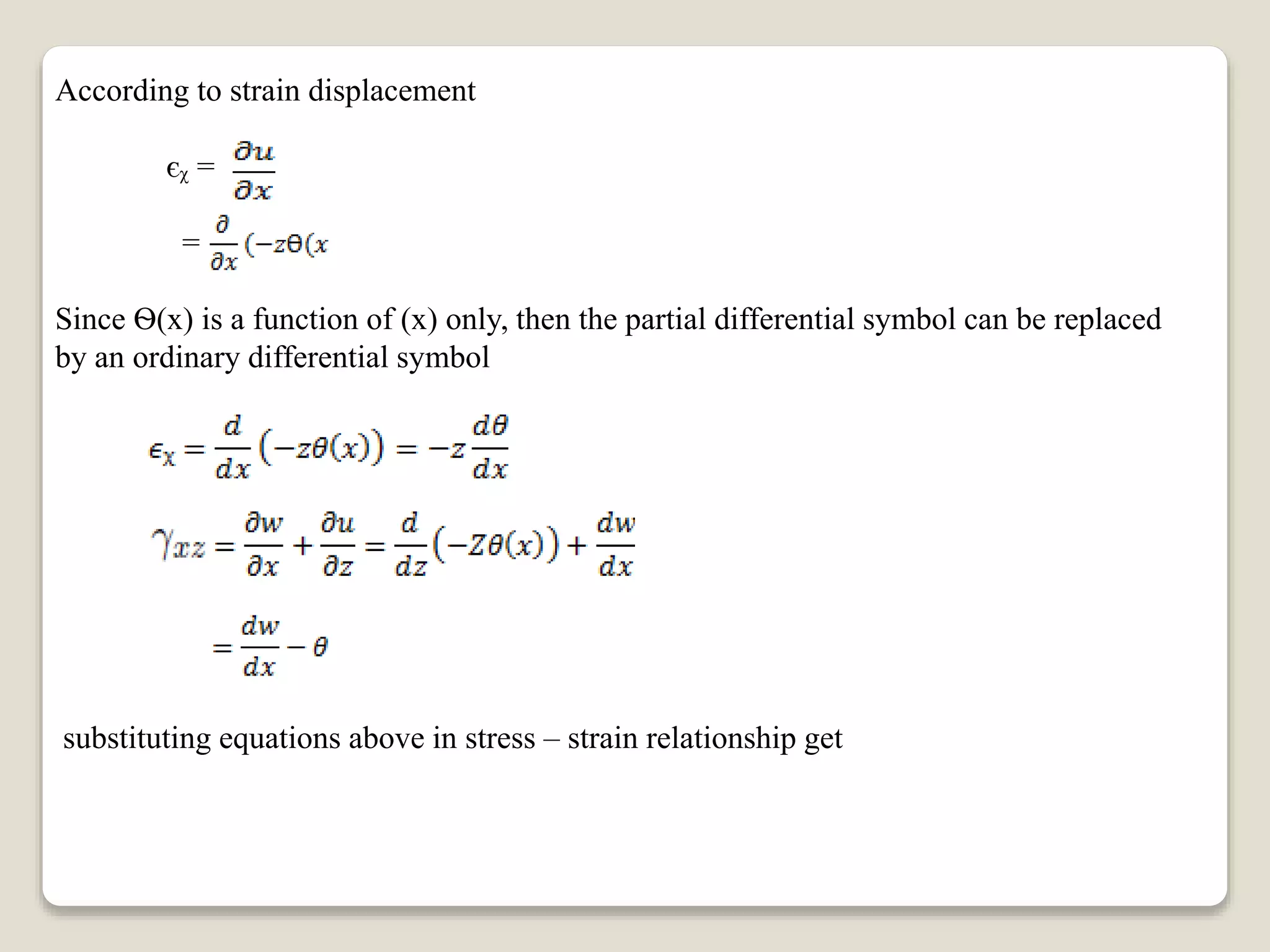 Timoshenko beam-element | PPTX